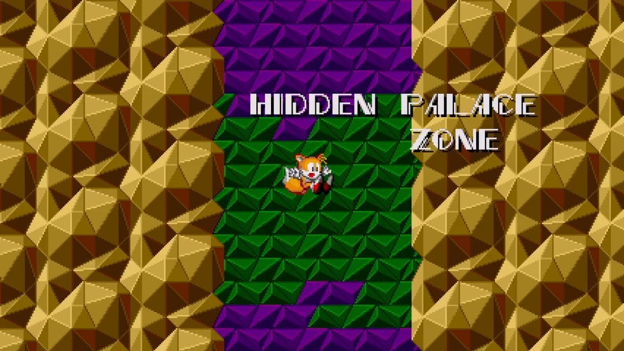Sonic 2 Hidden Palace Zone no Hud ft. Hyper Tails + widescreen - YouTube
