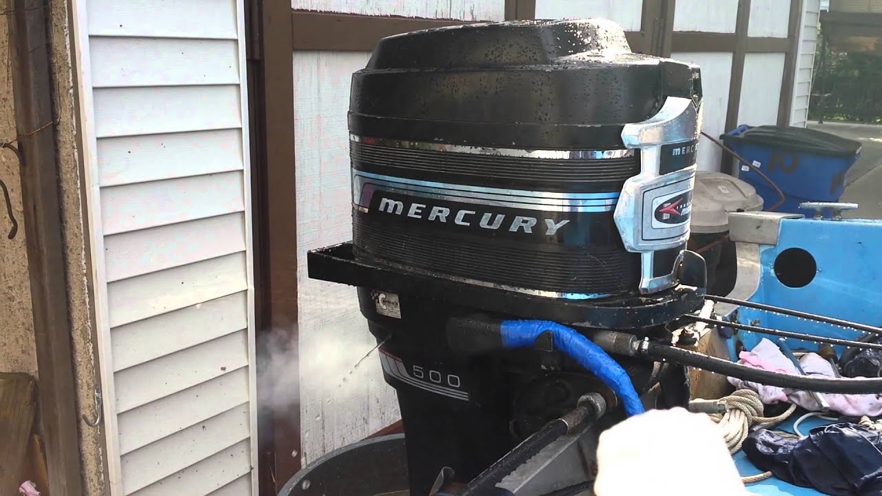 1976 merc 500 50hp Rebuilt! - YouTube