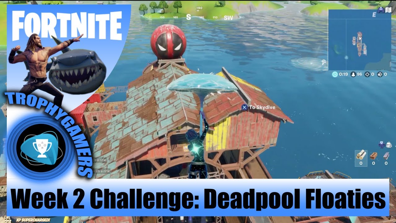 Fortnite - Week 2 Challenges - Find Deadpool Floaties at The Yacht ...