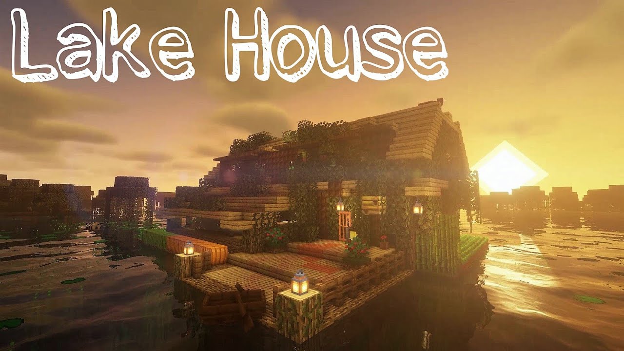 [Minecraft] How to Build a Lake House - YouTube