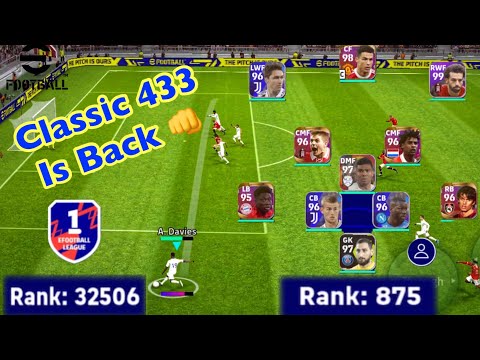 Classic 433 Gameplay is back with Pass & Move 🤩 | Efootball 2022 Mobile ...