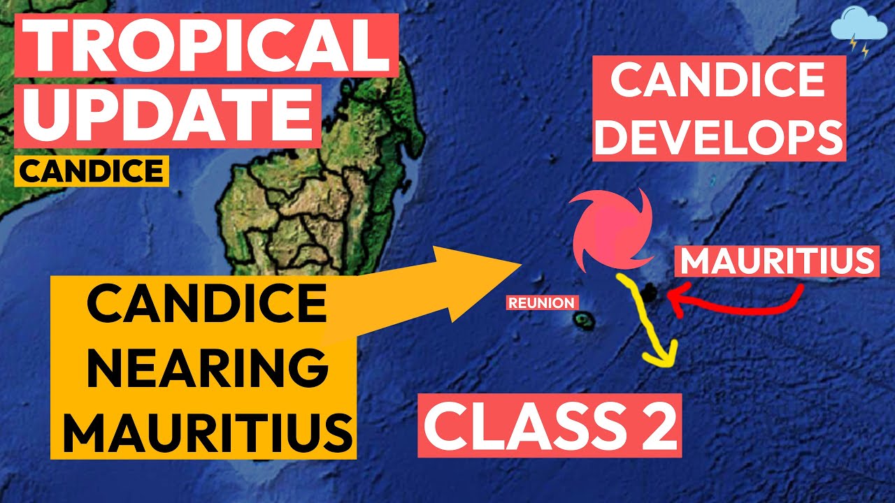 Cyclone Candice Forming & Approaching Mauritius! - YouTube