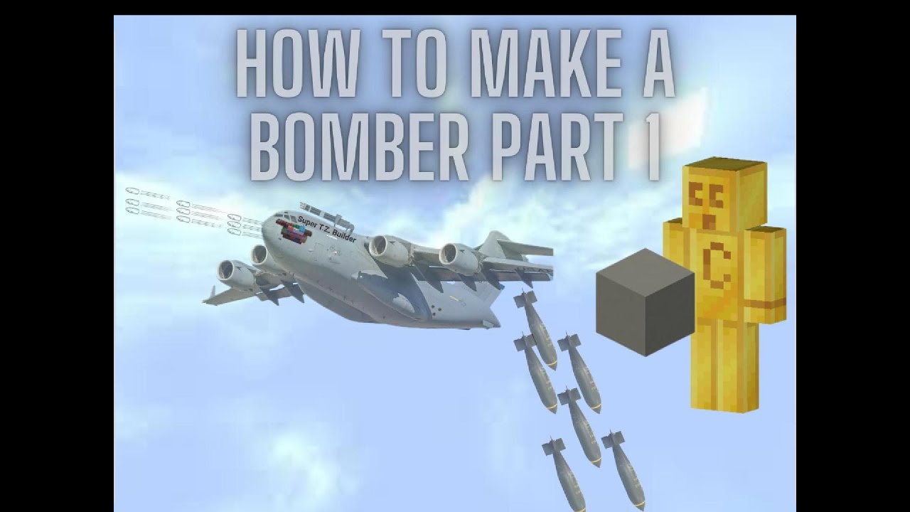 How to Build a Bomber Plane in Minecraft! (Part 1) - YouTube
