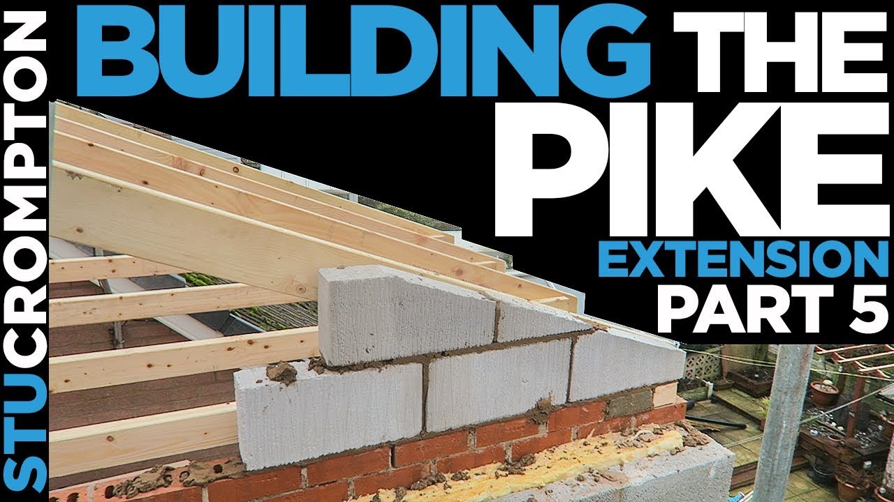 How to build a pike - bricklaying Extension part 5 - YouTube