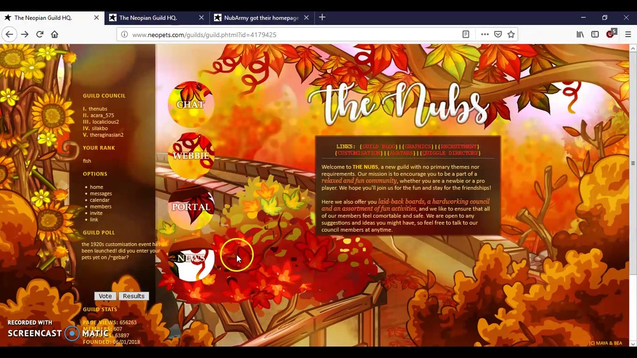 The Nubs & Neopets Guilds in 2018 - YouTube
