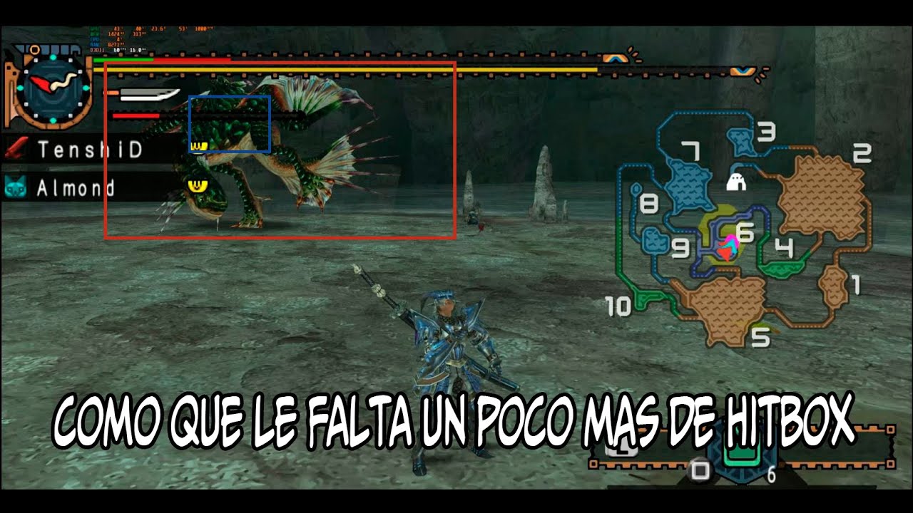 Monster Hunter Freedom Unite Plesioth HitBox - YouTube