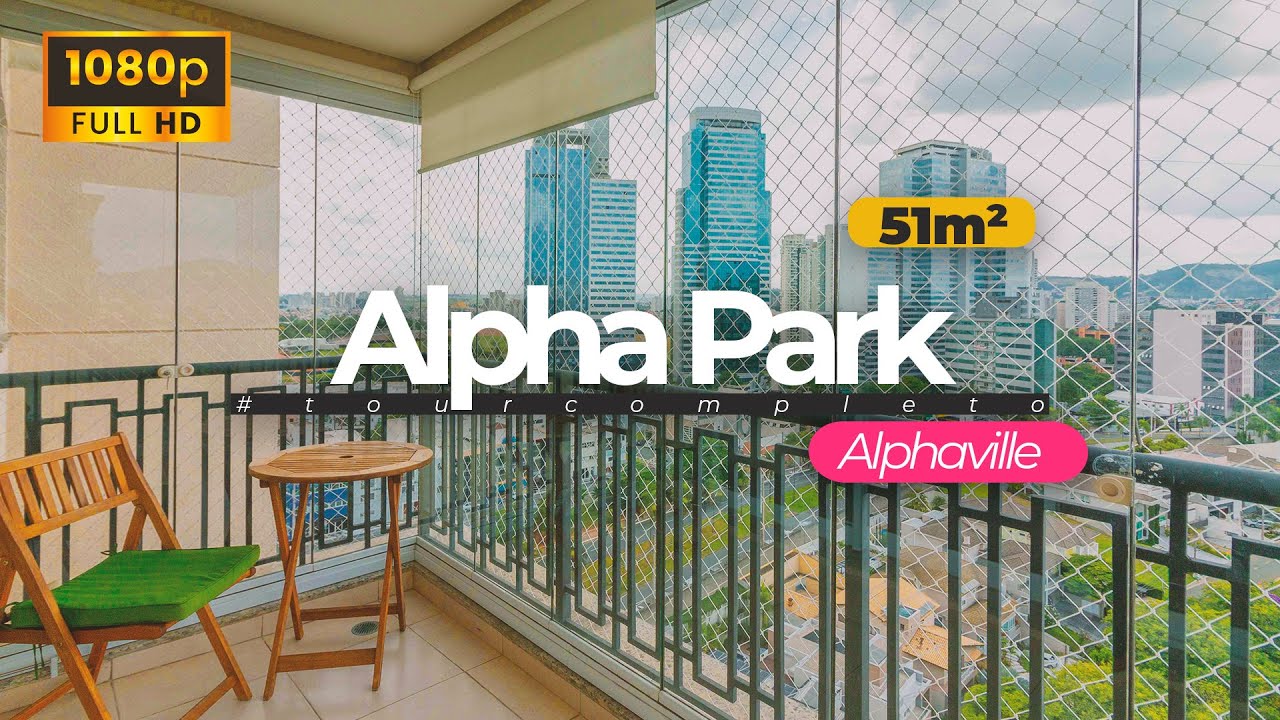 ALPHA PARK 56M² 1 DORMITÓRIO VISTA LIVRE EM ALPHAVILLE - YouTube