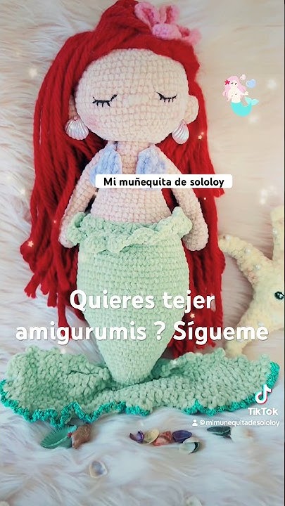 Sirenita #amigurumi #amigurumicroche #ariel #arielamigurumi #tutoriales #sirena - YouTube