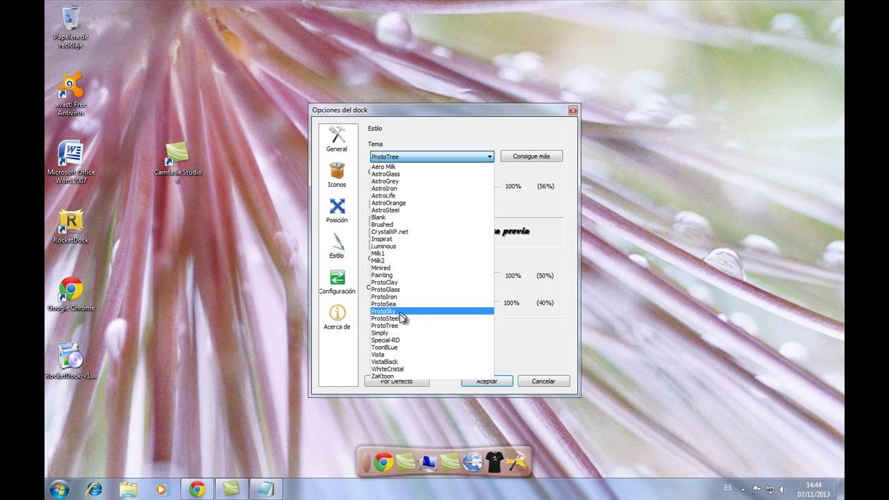 Como descargar e instalar la barra RocketDock - YouTube
