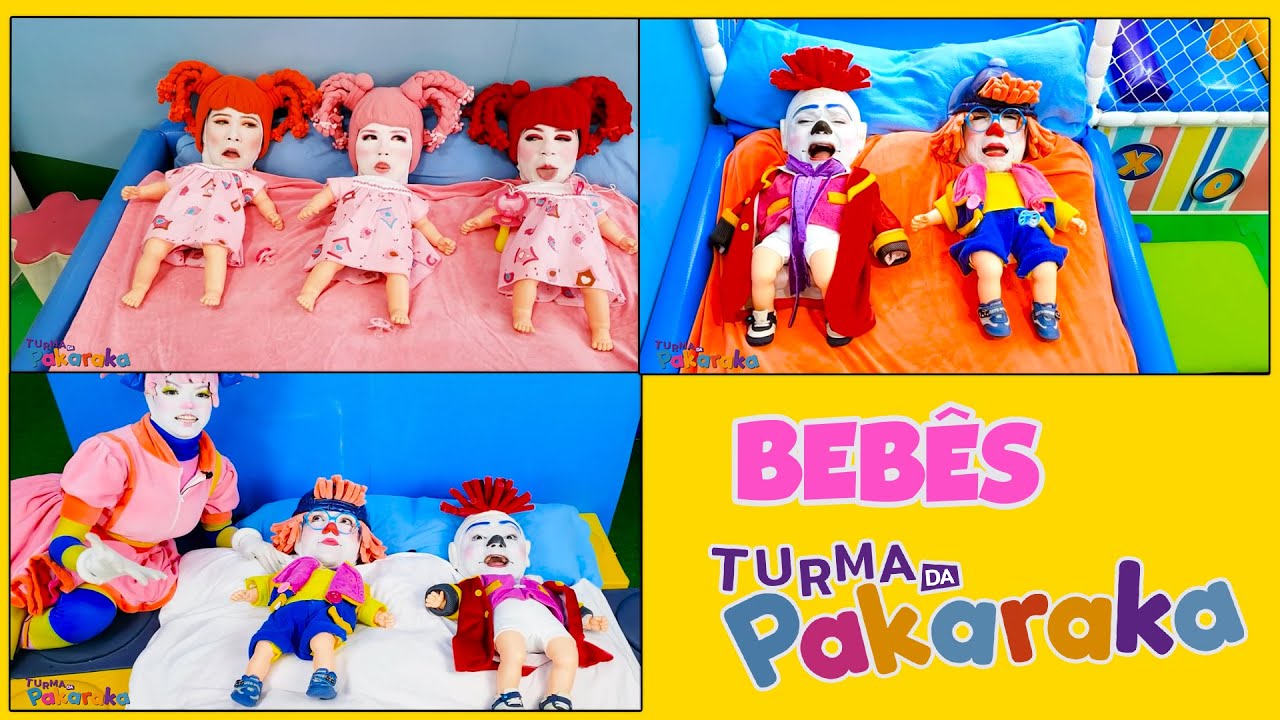 Turma da Pakaraka volta a ser bebês Compilação Pretend to play baby ...