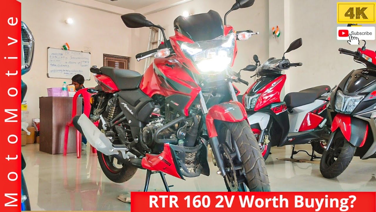 TVS Apache RTR 160 2V Red Colour | On Road Price New Update | Worth ...