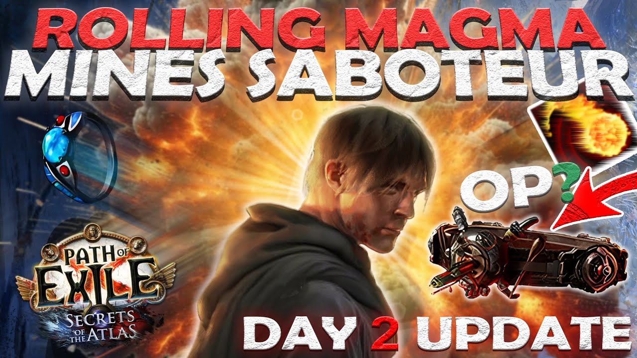 Goratha's Rolling Magma Mines Saboteur 3.26 DAY 2 UPDATE - RAMPING INTO ...