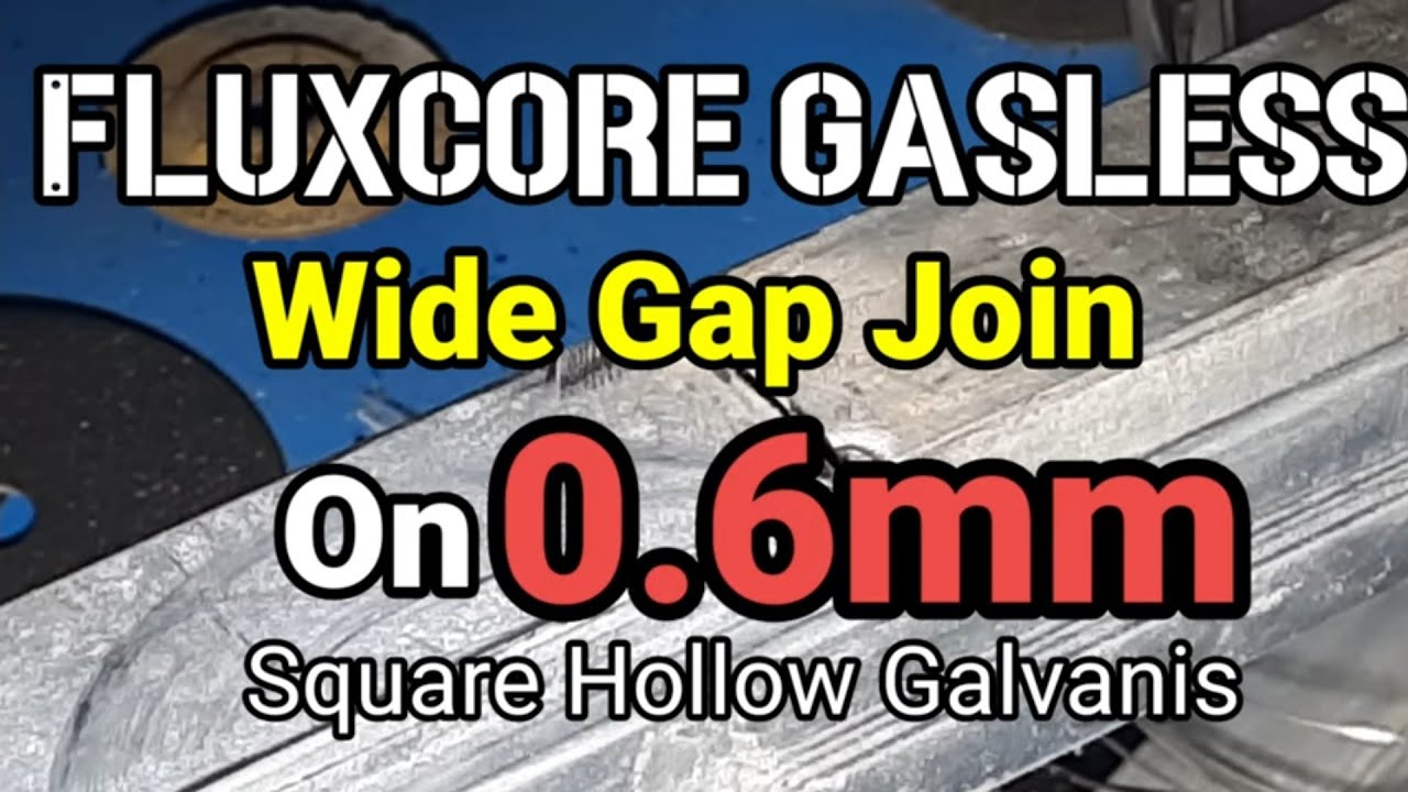 Flux Core Gasless Welding On 0.6mm With Big Gap - YouTube