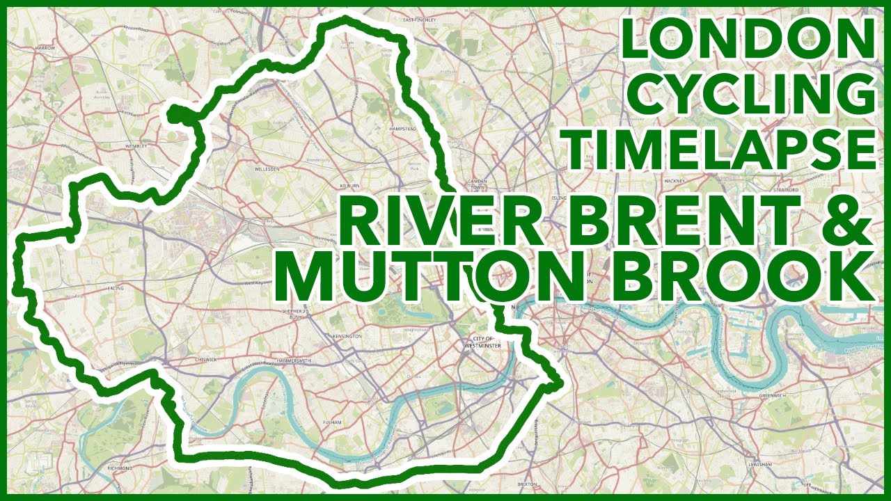 River Brent & Mutton Brook - London Cycling Timelapse - YouTube