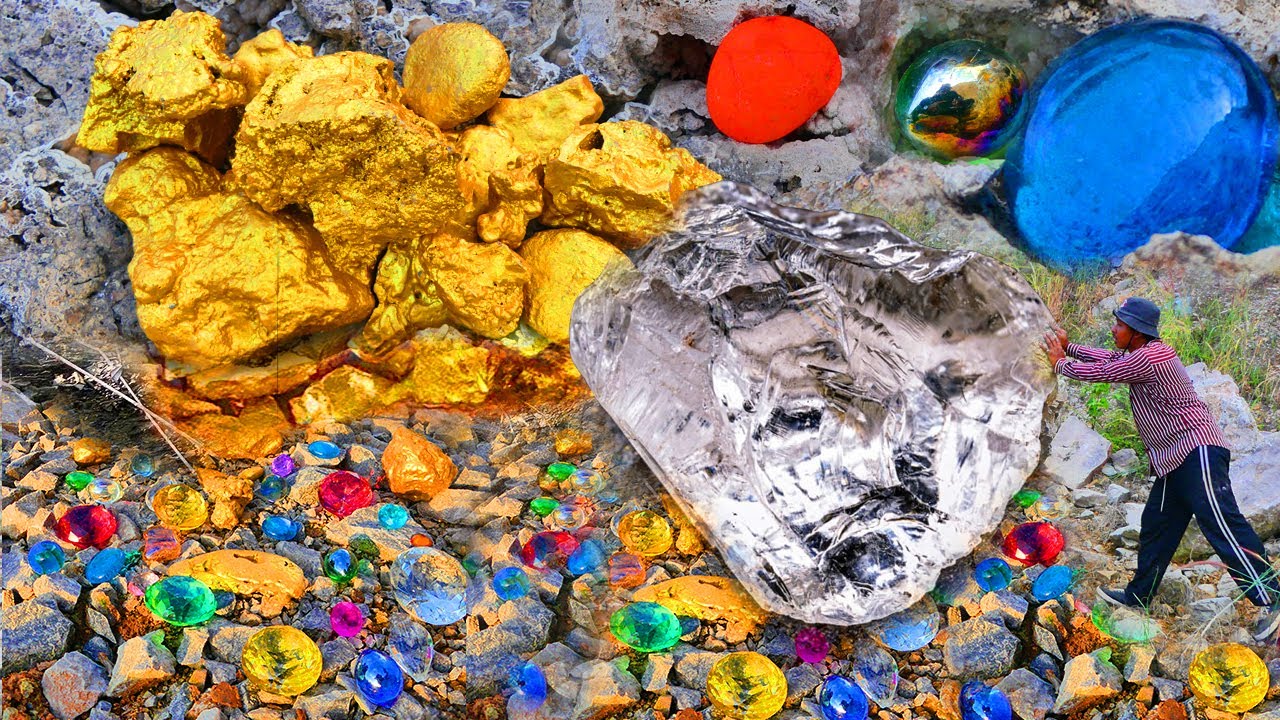 The smartest smuggler: Gold and gems are found on large boulders (gold ...