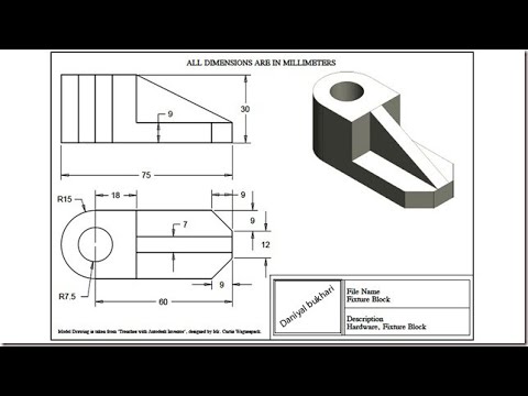 Fixture block design in creo parametric - YouTube