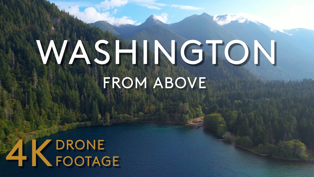 EPIC Washington State 4k DRONE Footage | Mt Rainier & Olympic National ...