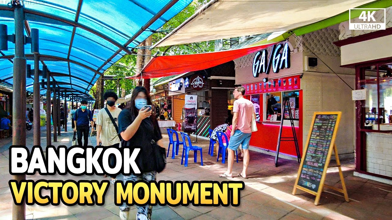 Walking around the Victory Monument Bangkok - August 2022 [4K] - YouTube