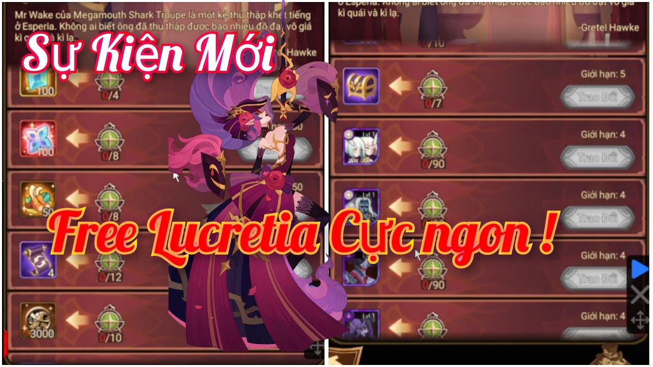 Afk Arena | Sự kiện mới Free Lucretia cực ngon ! Thánh Địa AFK - YouTube