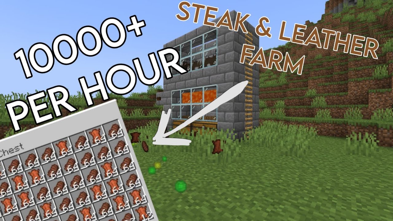Super Simple AUTO Cow Farm for Minecraft 1.21+ (Steak & Leather Farm ...