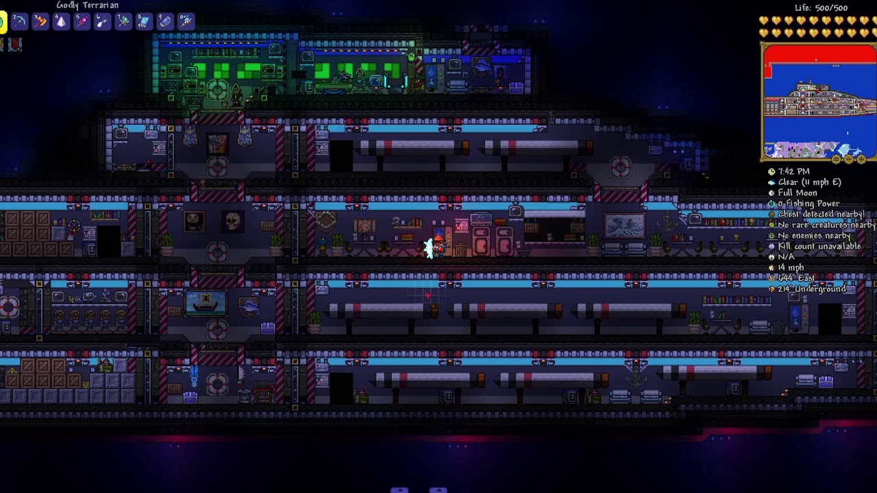 Terraria Typhoon Class Ballistic Submarine and Sea-Wolf. - YouTube