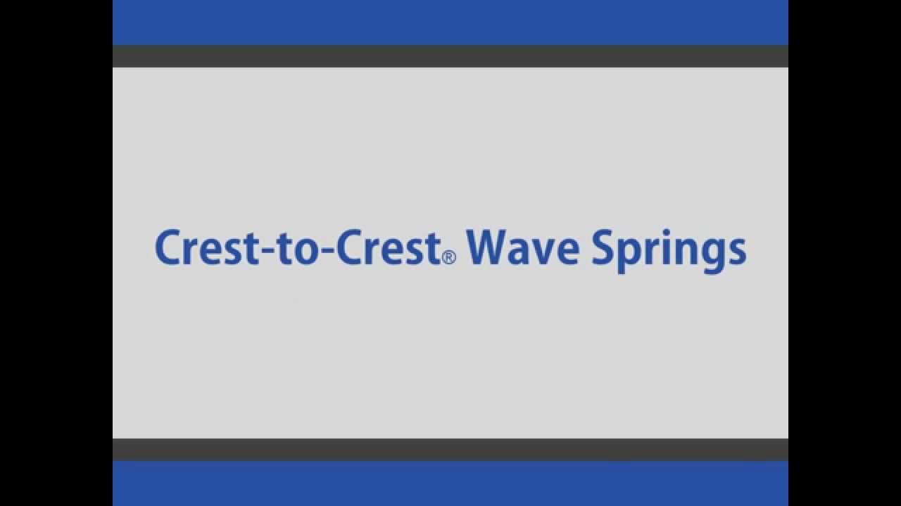Smalley Crest-to-Crest Wave Springs - YouTube