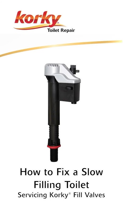 How to Fix a Slow Filling Toilet - How to Service a Korky Fill Valve - YouTube