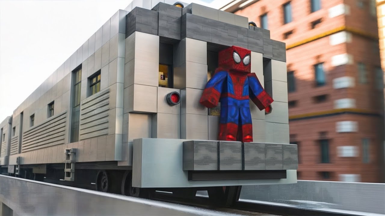 Spiderman 2 Train Fight Scene - Spider-Man 2 (2004) | Minecraft Version ...