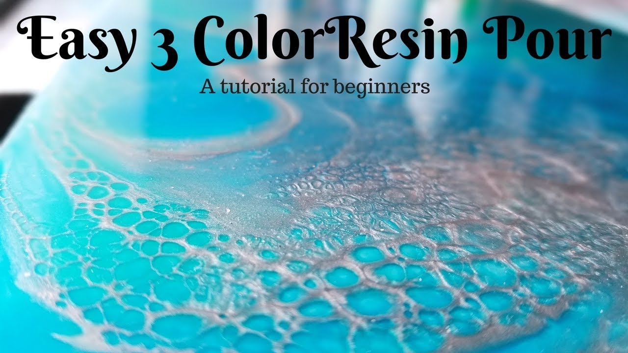 Beginner's EASY 3 color pour (oceanscape, seascape, waterscape ...