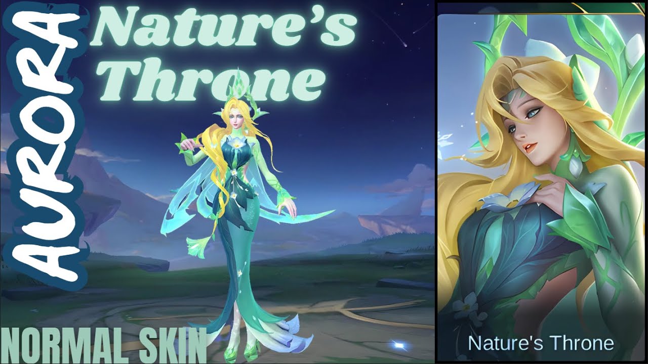 Aurora "Nature's Throne" Normal Skin | MLBB Skin Effects 4K UHD | Hero ...