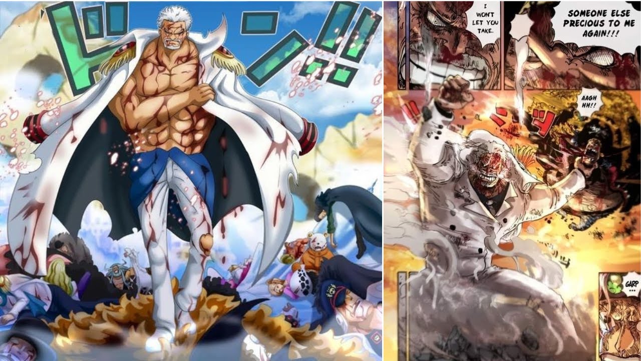 Garp VS Blackbeard Pirates - The New Hero Chapter 1080 - YouTube