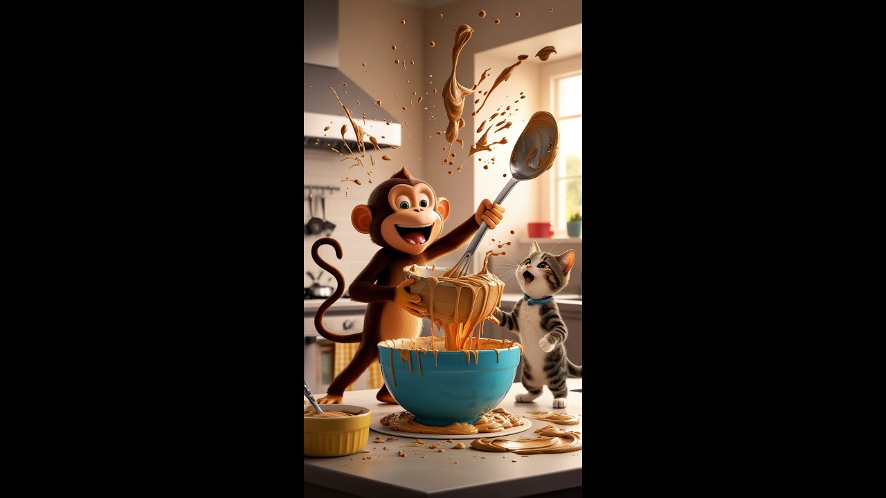 🐒🍰Monkey Gets a Job at a Bakery…You Gotta See What He Does This Time 🤣🤣 ...