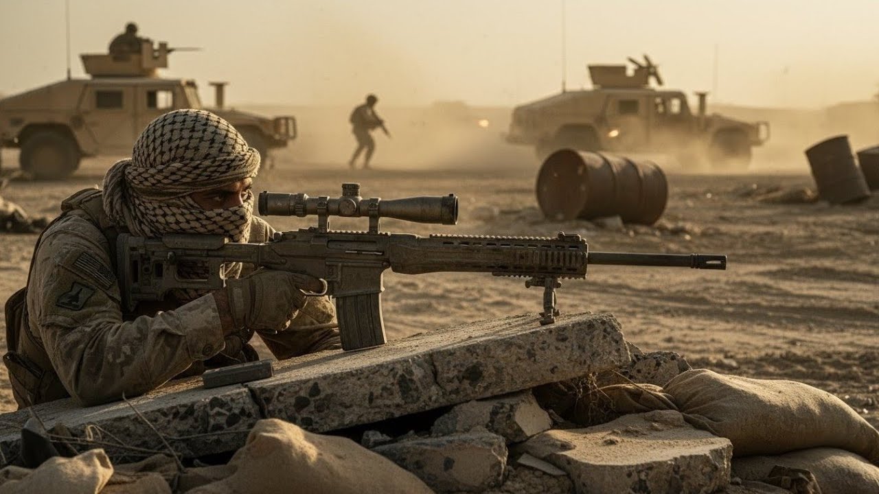 Genius Sniper Traps Two US Soldiers Behind a Wall in the Middle of ...