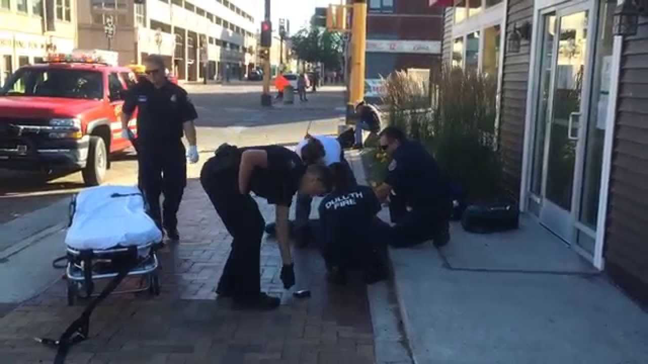 Another drug overdose in downtown Duluth Mn - YouTube