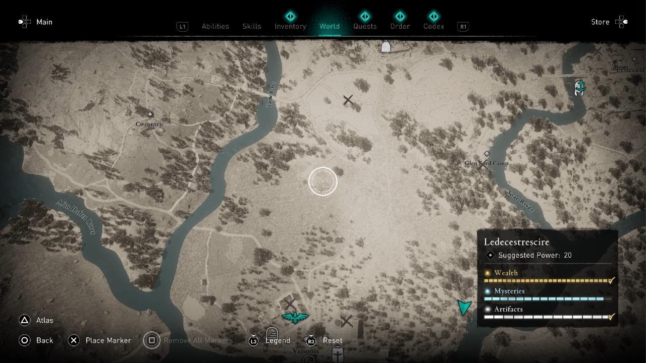Assassin's Creed Valhalla - Ledecestrescire Treasure Hoard Location ...