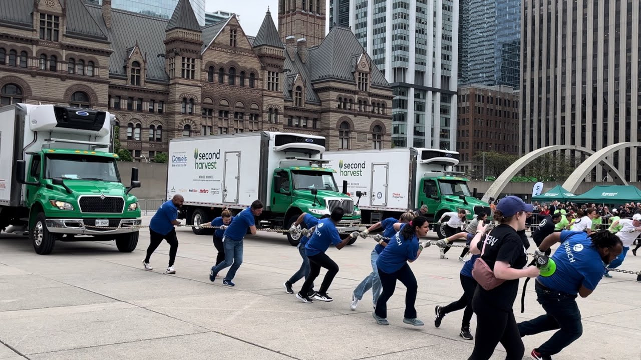The Second Harvest Truck Pull Challenge - YouTube