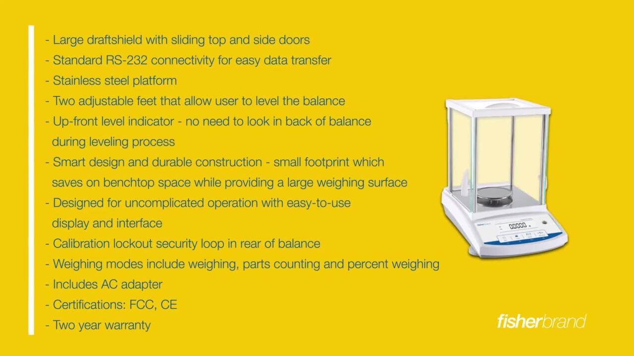Product of the Month July 23 : Fisherbrand Analytical Balances - YouTube