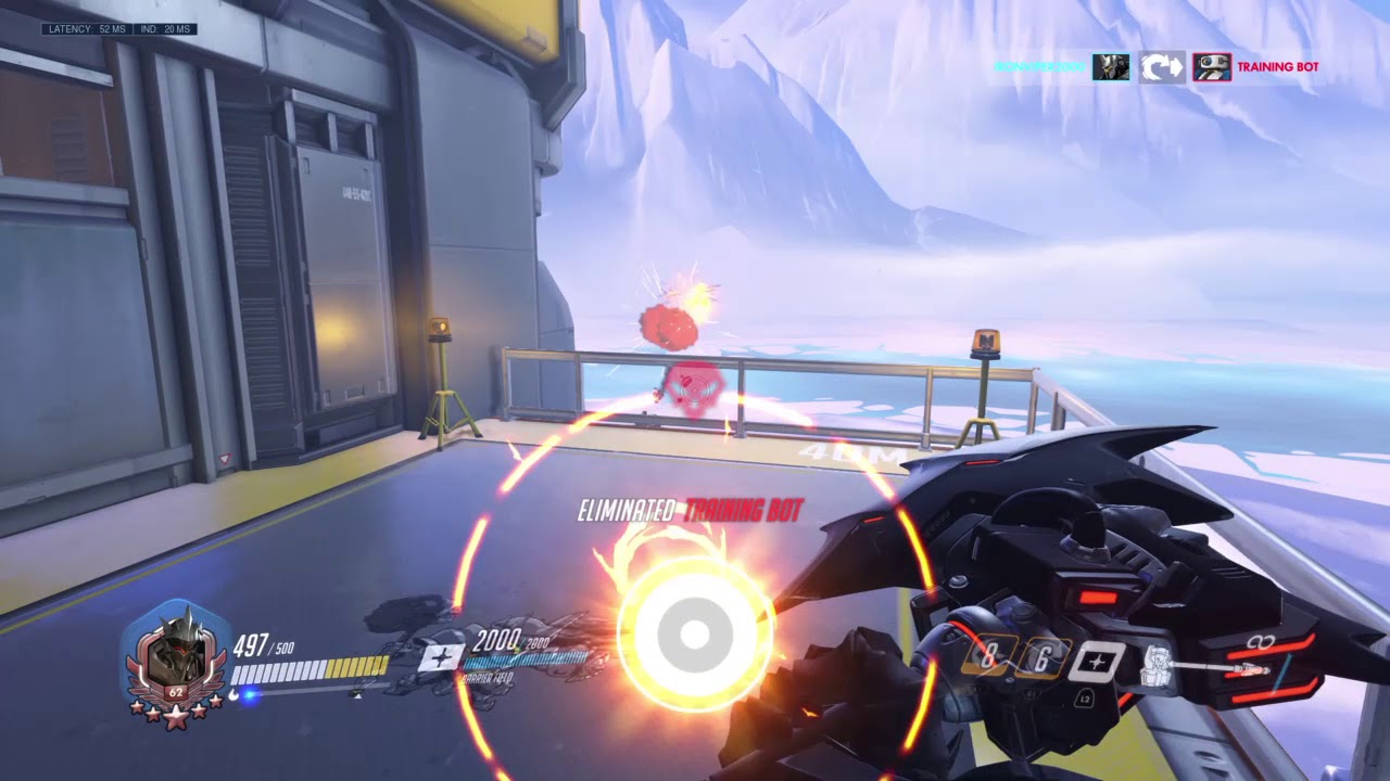 Reinhardt midair fire strike - YouTube