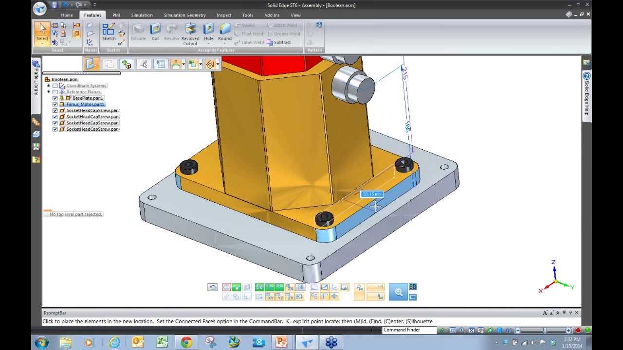 Solid Edge Short: Assmeblies in ST6 - YouTube