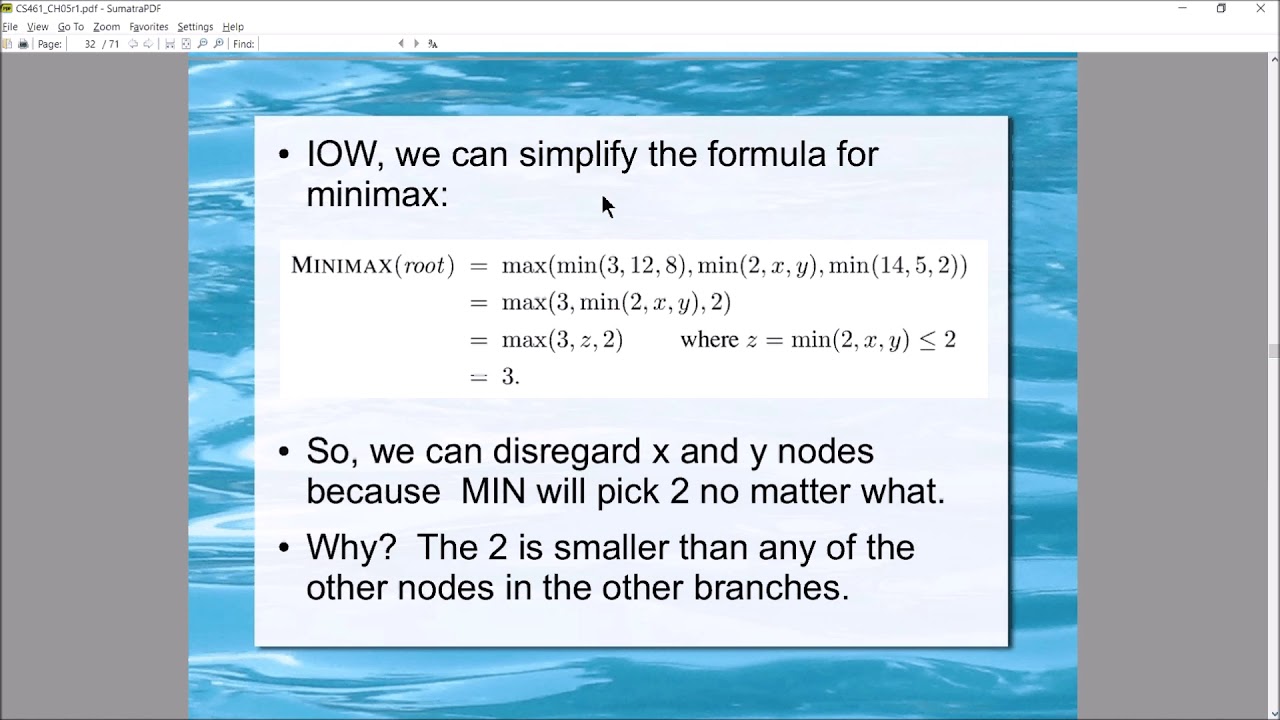 Cs461 Ai Ch05 Lecture 53 Alpha Beta Pruning Youtube