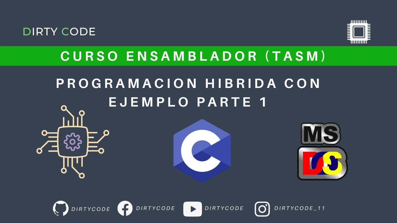 Curso Ensamblador Programacion con C parte 1 - YouTube