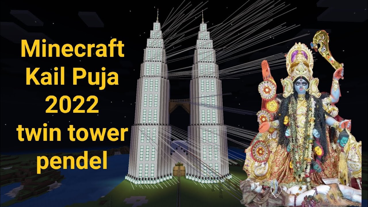Minecraft kail Puja twin tower pendel - YouTube