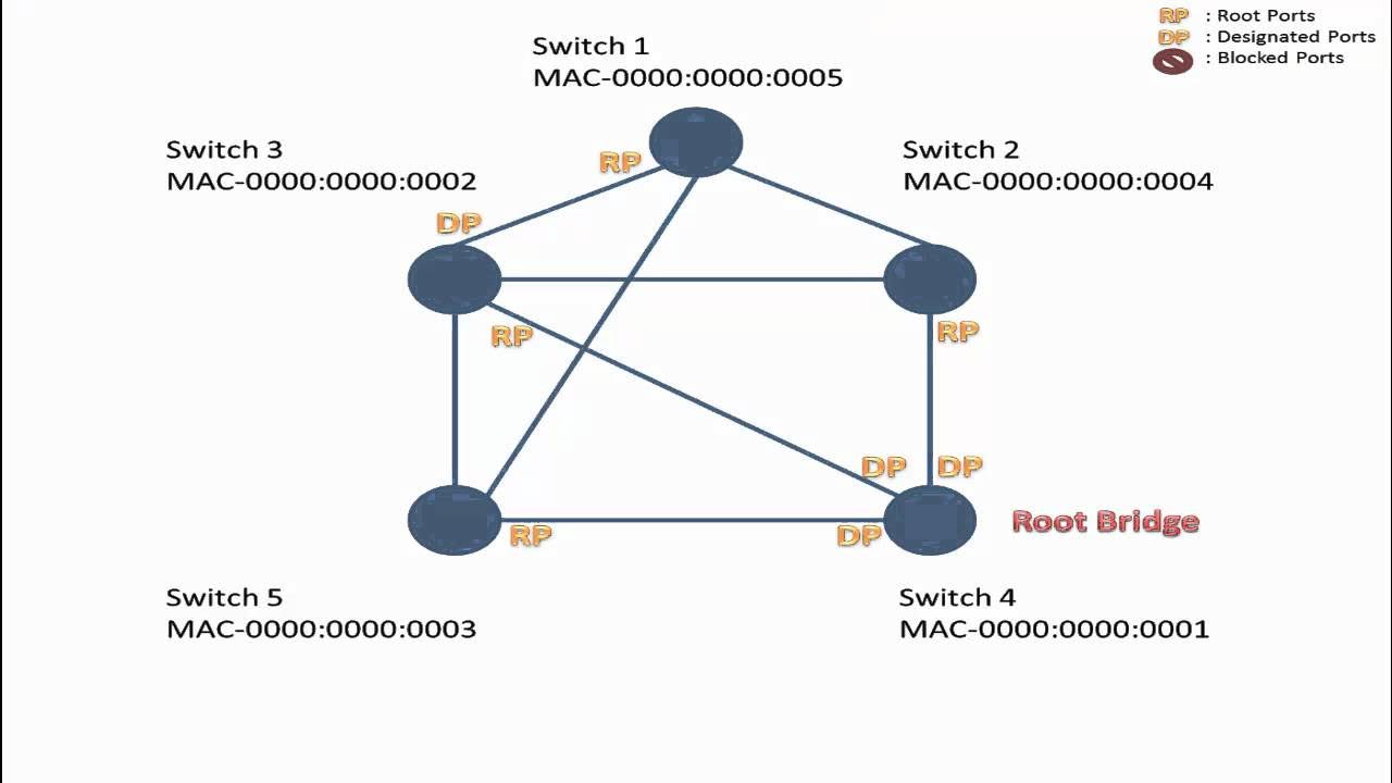 computer networking spanning tree tutorial - YouTube