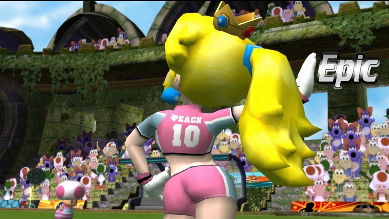 Super Mario Soccer Strikers Peach vs Mario Wii Epic (Dolphin Emulator ...