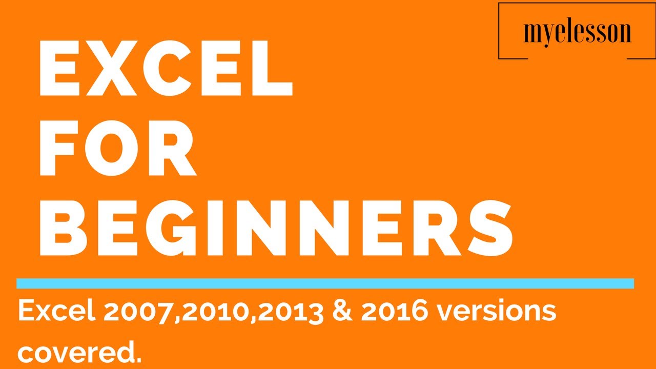 Learn Basic Excel Skills For Beginners YouTube Learn Basic Excel Skills For Beginners YouTube