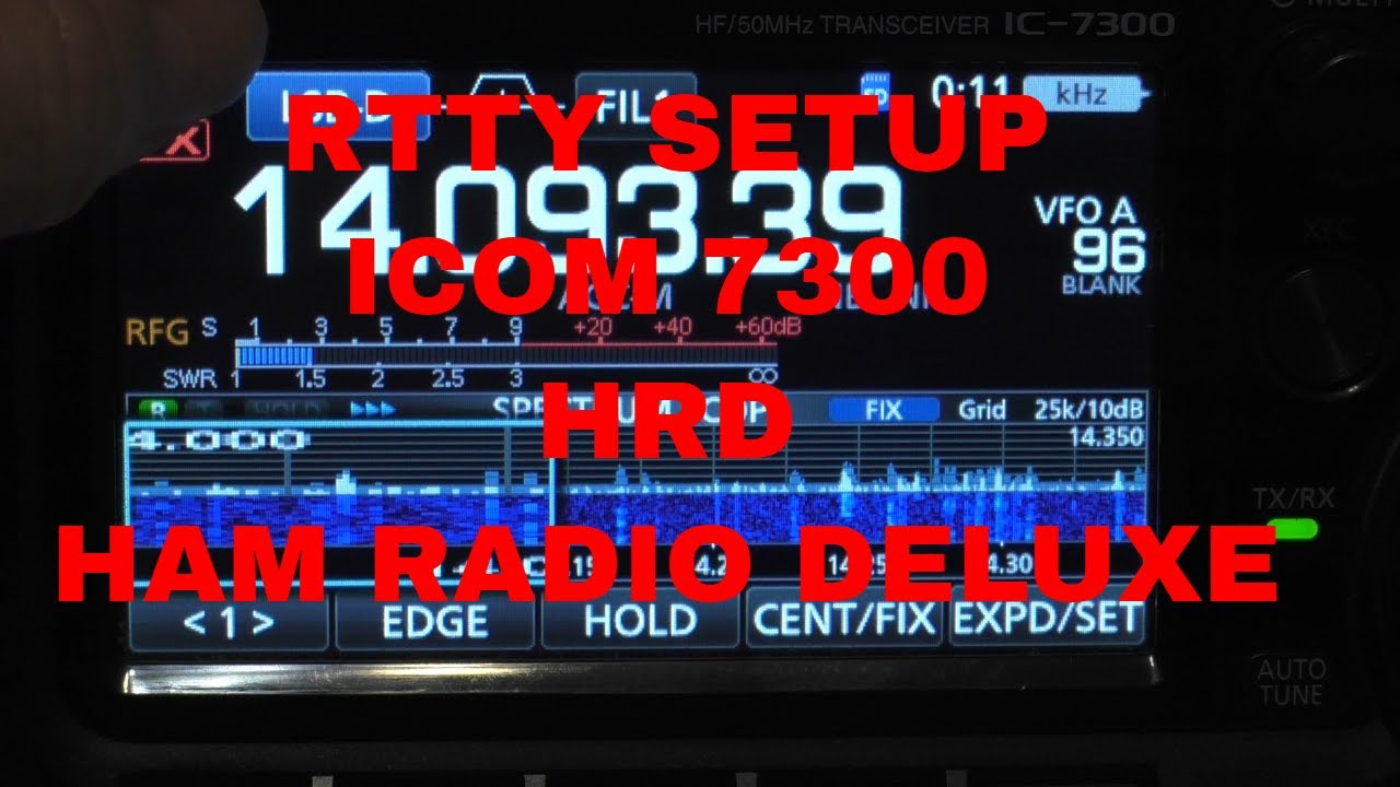 Ham Radio Deluxe & Icom IC-7300 for RTTY Setup: A Beginner's Guide - YouTube