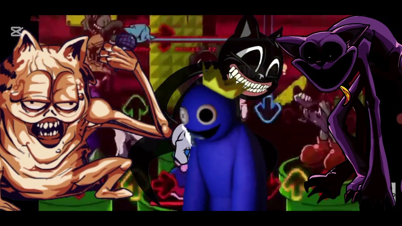 FNF/ All Stars (ACT 2) but Bendy, Cartoon Cat, Gorefield & Catnap vs ...