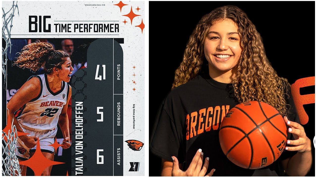 Talia von Oelhoffen: 41 Points | 17-20 FG | 6 Assists vs Nevada | 12.17 ...