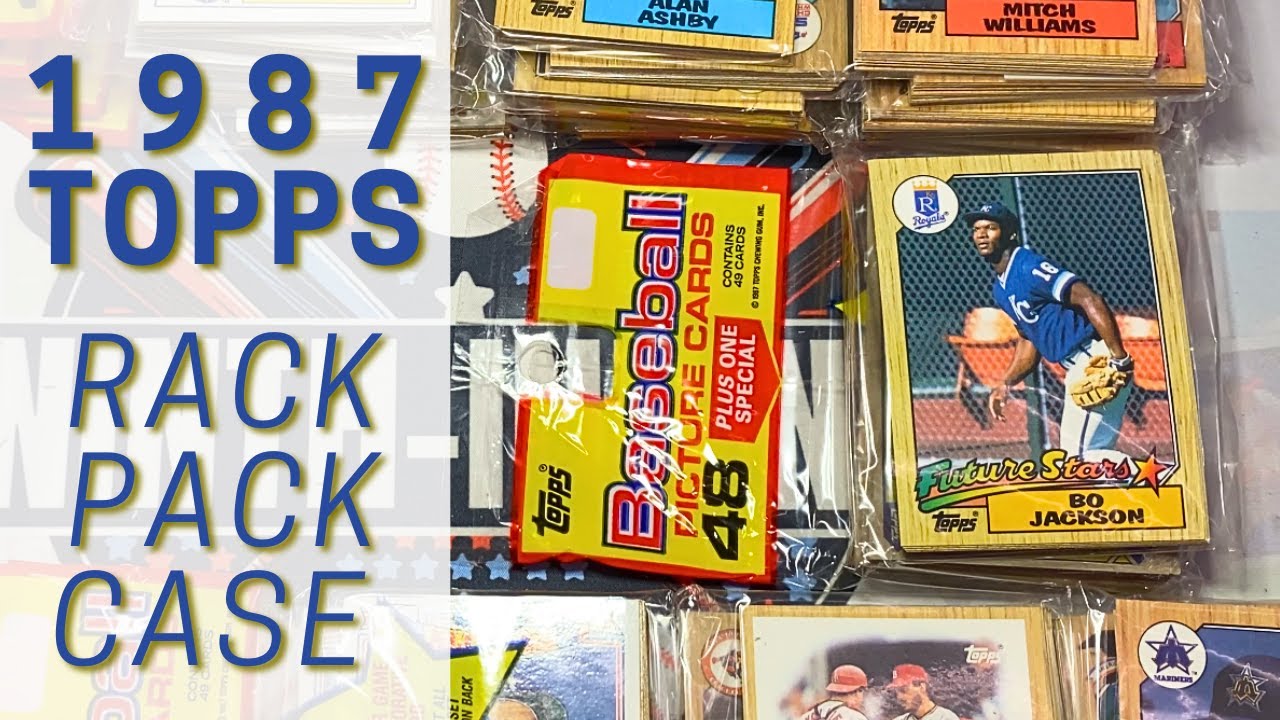 1987 Topps Rack Pack Case Opening BO JACKSON RC on Top - YouTube