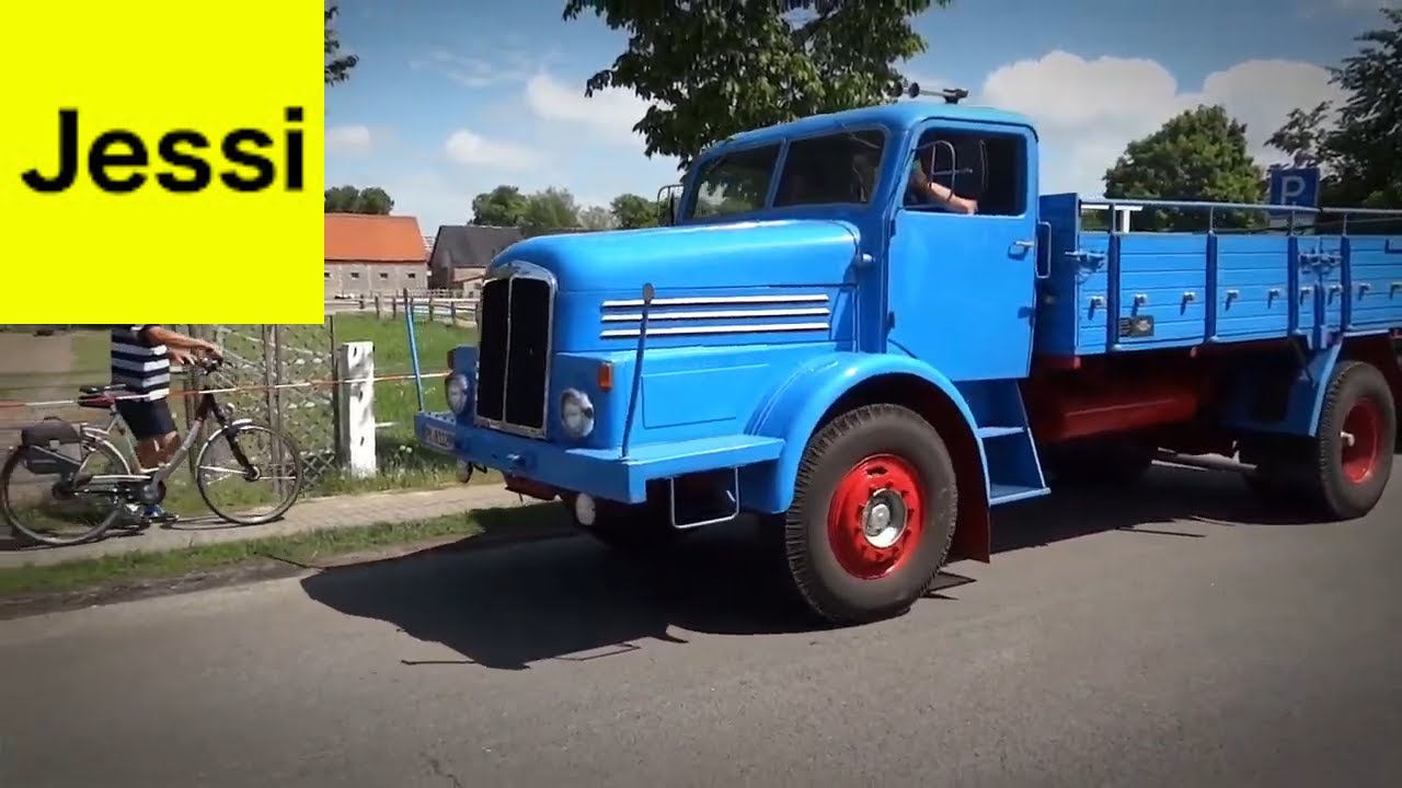 Tour around a restored IFA H6 truck - watch and listen! - YouTube